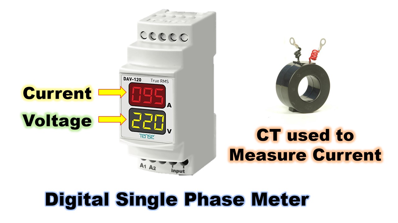 Wiring a Single-Phase Digital Ammeter and Voltmeter – WIRING SCHOOL